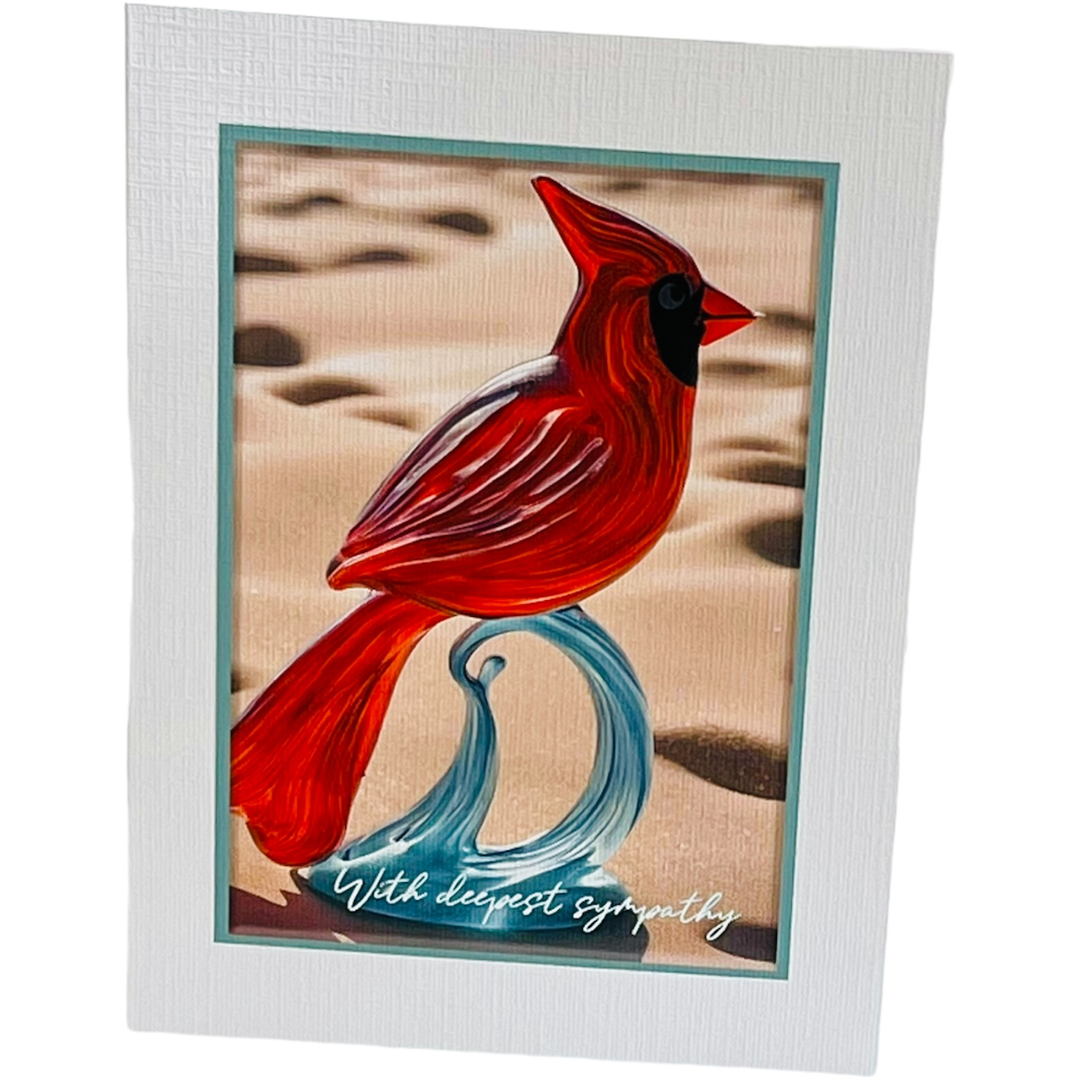 Sympathy Card - With Deepest Sympathy - Cardinal | Blue Pelican Outer ...